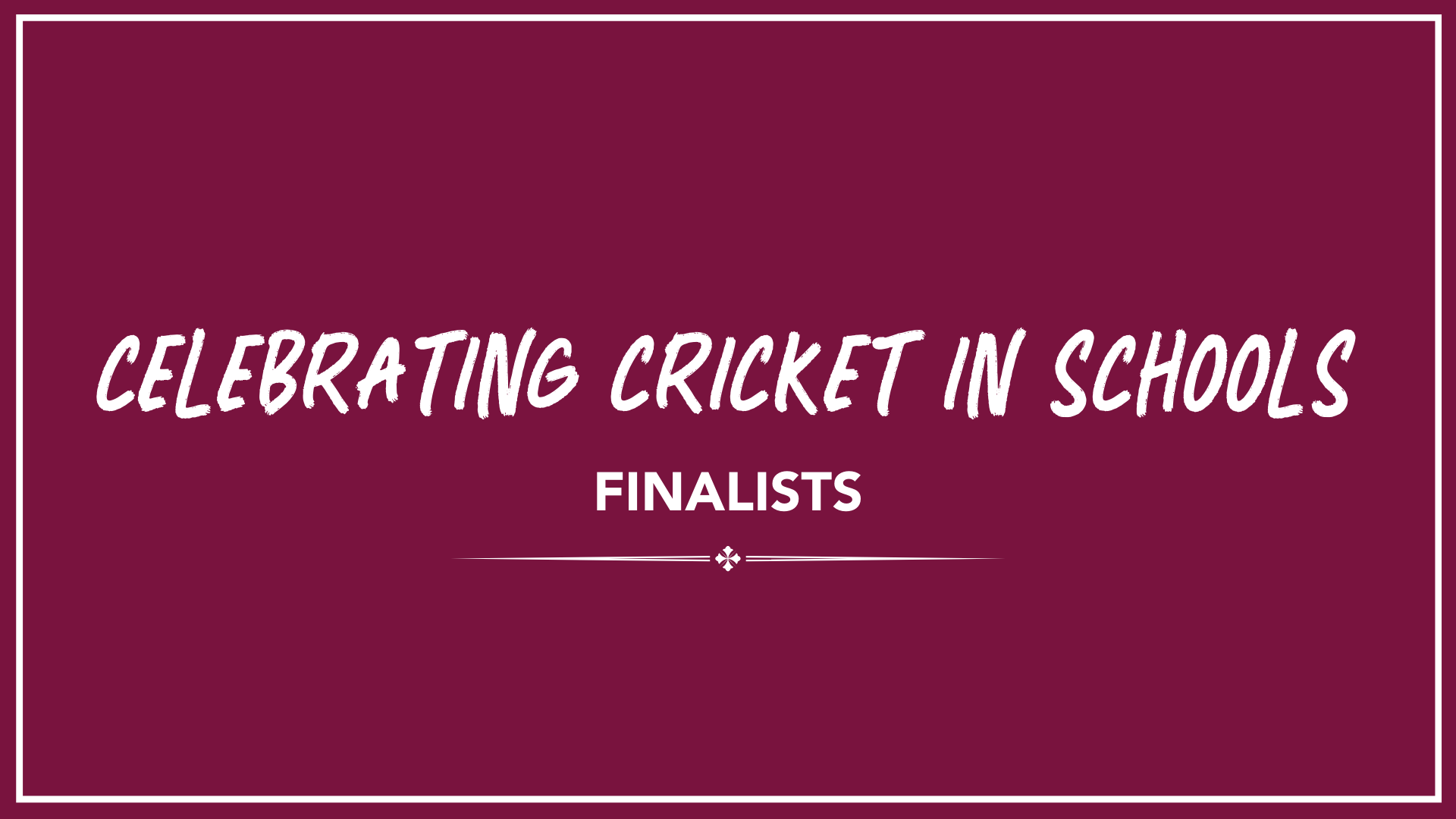 Celebrating Cricket in Schools | Finalists | Queensland Cricket